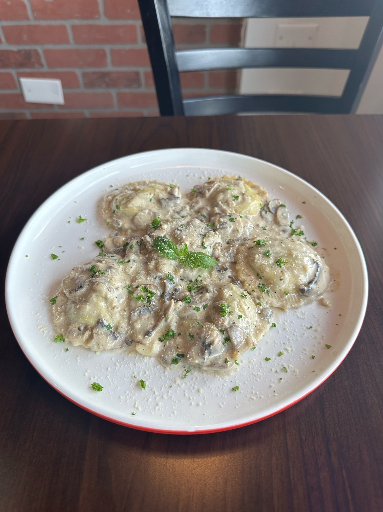 Portobello Mushroom Ravioli | AROMA ITALIA HAWAII